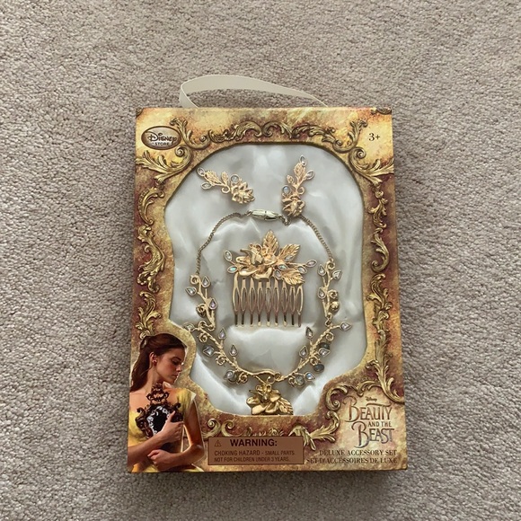 Disney | Accessories | Disney Belle Jewelry Set | Poshmark